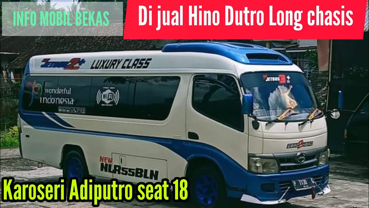 DIJUAL HINO DUTRO LONG CHASIS BODY ADI PUTRO - YouTube