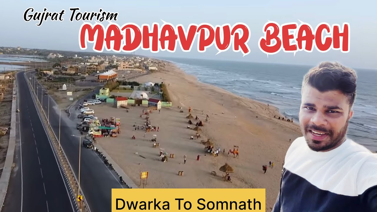 madhavpur beach| somnath temple , dwarka to somnath ride - YouTube