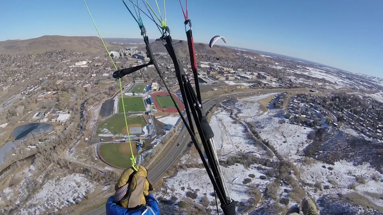 A Gorgeous Light Thermal Day in Golden Colorado Paragliding - YouTube