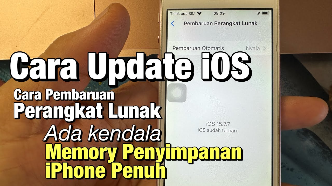Cara Update iOS Saat Penyimpanan iPhone Penuh - YouTube