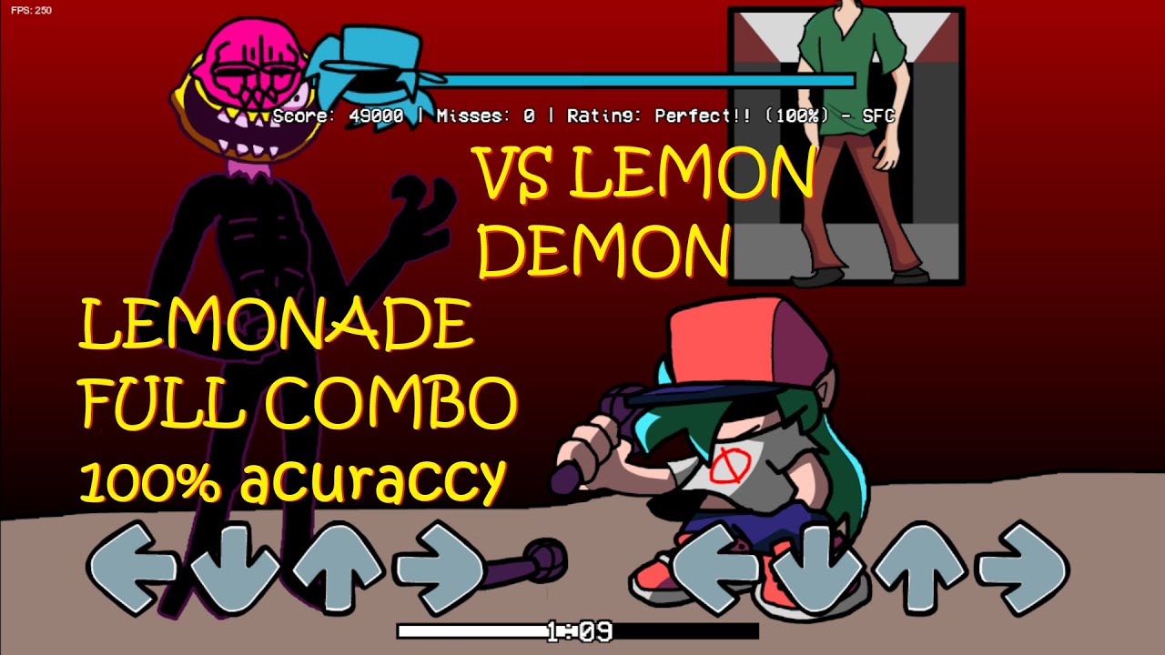 LEMONADE FULL COMBO 100% ACCURACY - VS LEMON DEMON - FRIDAY NIGHT FEVER ...