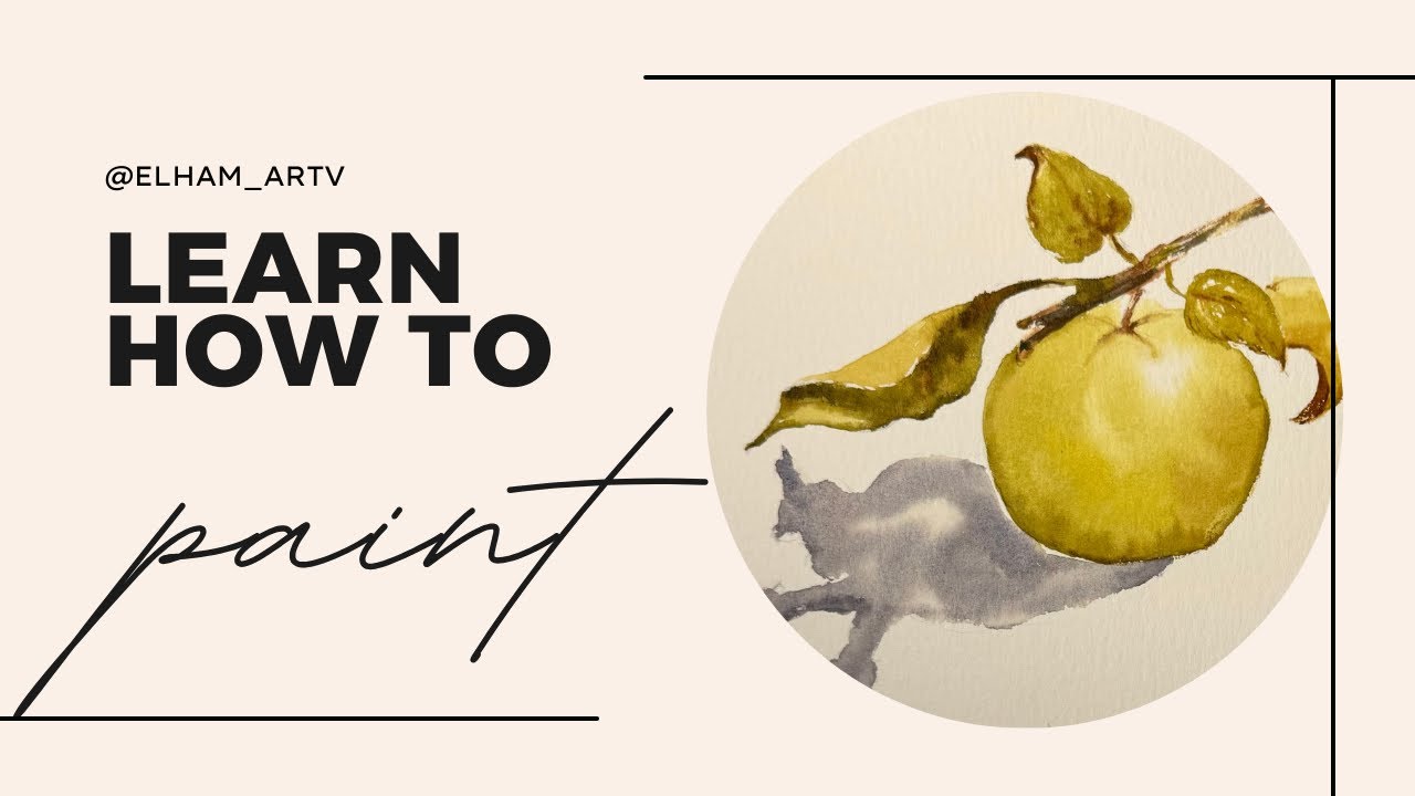 Fresh & Juicy: Watercolor Apple Painting Tutorial - YouTube