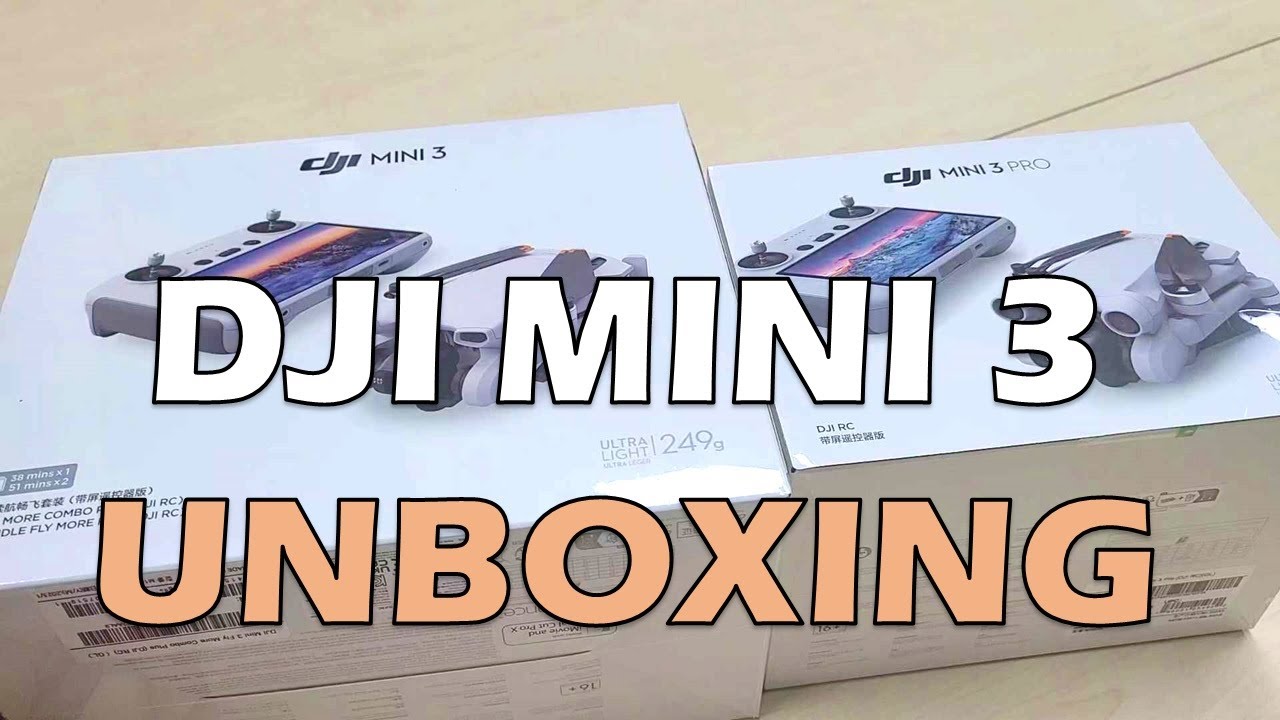 DJI MINI 3 and MINI 3 PRO Unboxing - YouTube