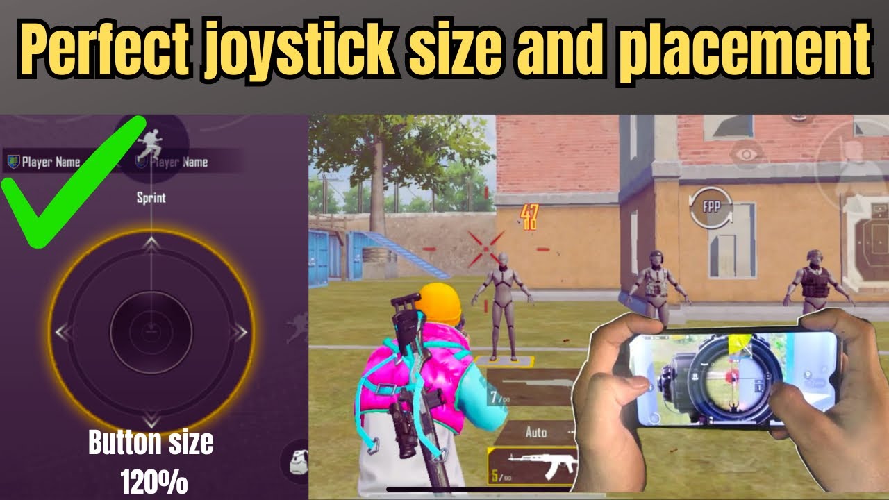🔥👌 Perfect joystick size and placement || joystick size in Bgmi . Fast ...
