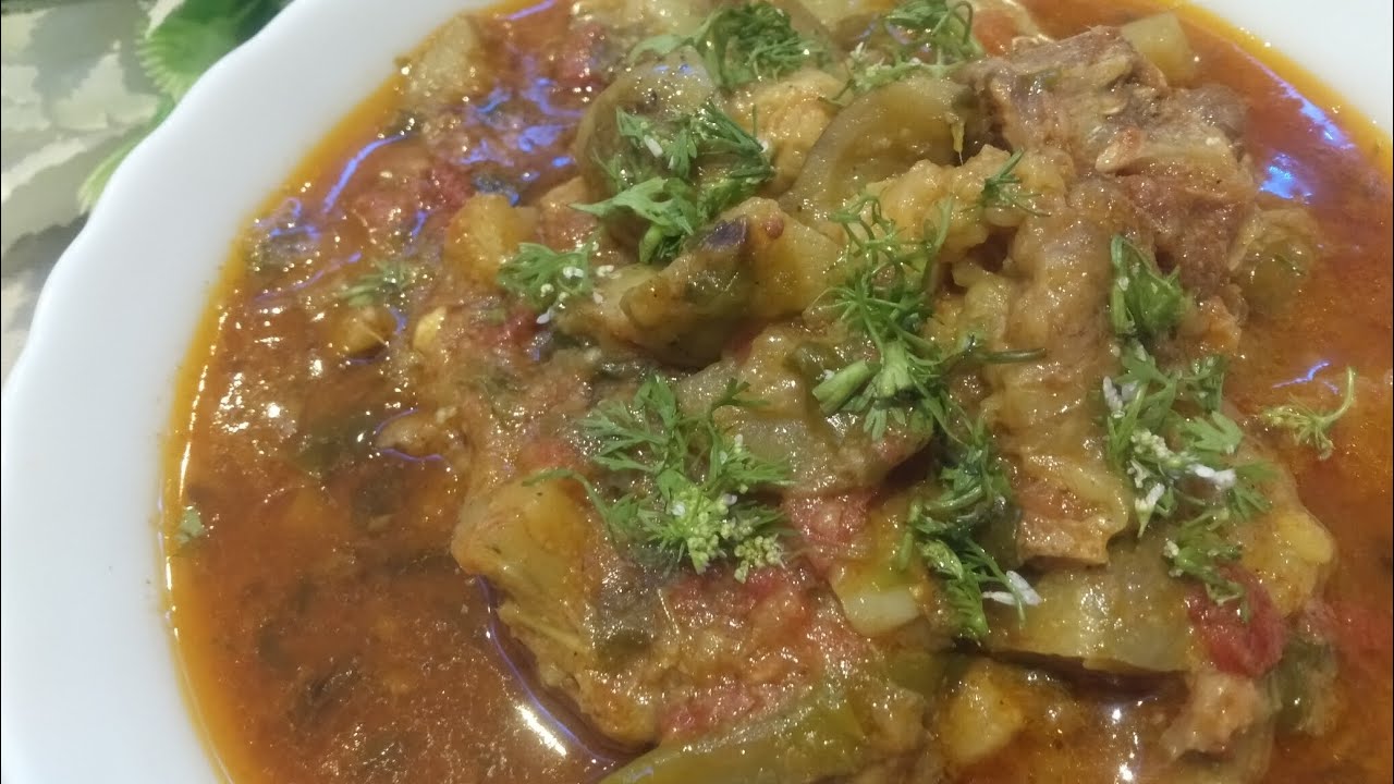 Authentic Methi Baingan Gosht Recipe | Mutton with brinjal and ...