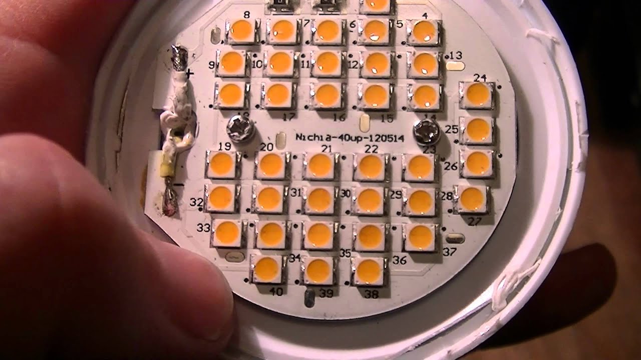 Philips 10.5W LED lamp LED board - YouTube