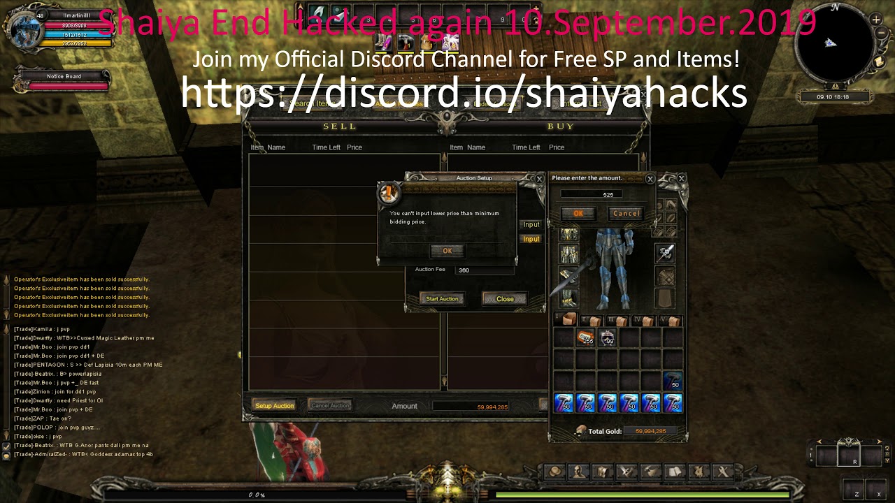 Shaiya End Hack! [10.September.2019] - YouTube