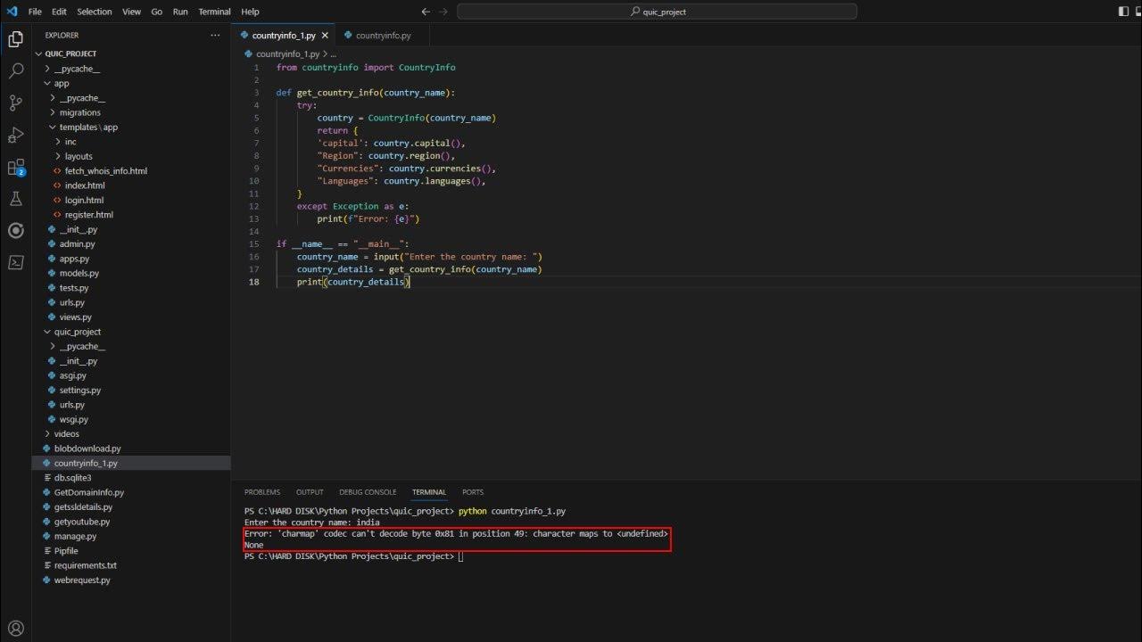 'charmap' codec can't decode byte 0x81 in position 49: character maps to undefined None - Python ...