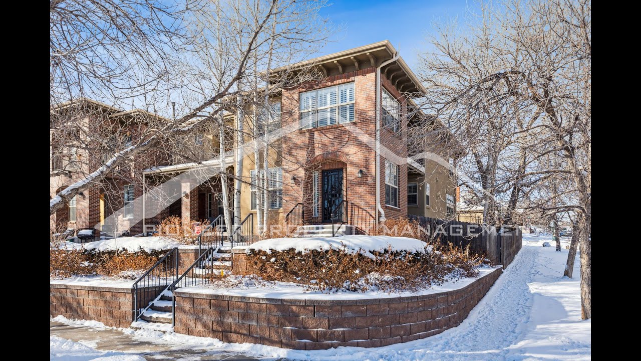 Denver Townhomes for Rent 4BR/3.5BA by Denver Property Management - YouTube