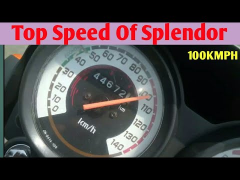 Splendor Plus Top Speed | 100kmph| Agra-Lucknow Expressway - YouTube
