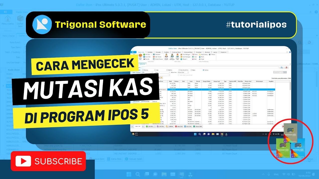 CARA CEK MUTASI KAS DI PROGRAM IPOS 5 #tutorialipos #mutasikas #ceksaldo - YouTube