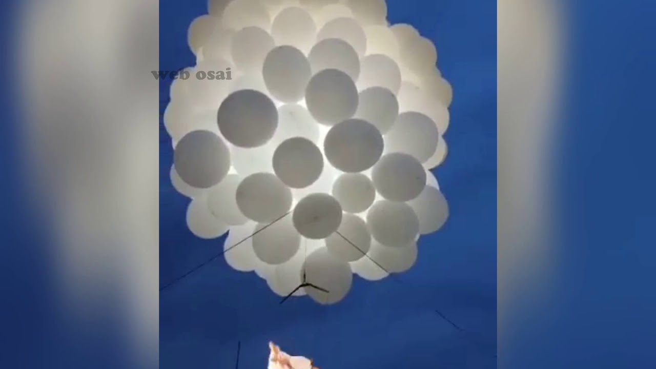 Aerial balloon dancer - YouTube