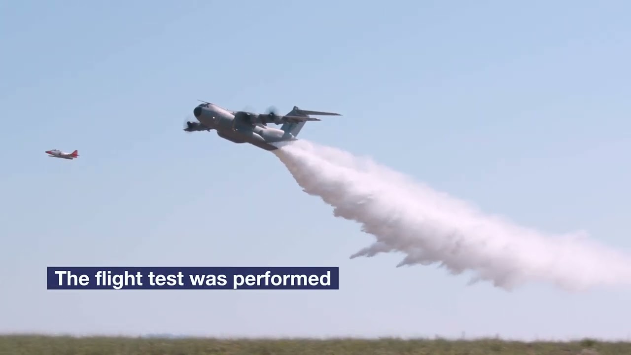 A400M Firefighting conversion kit testing - YouTube