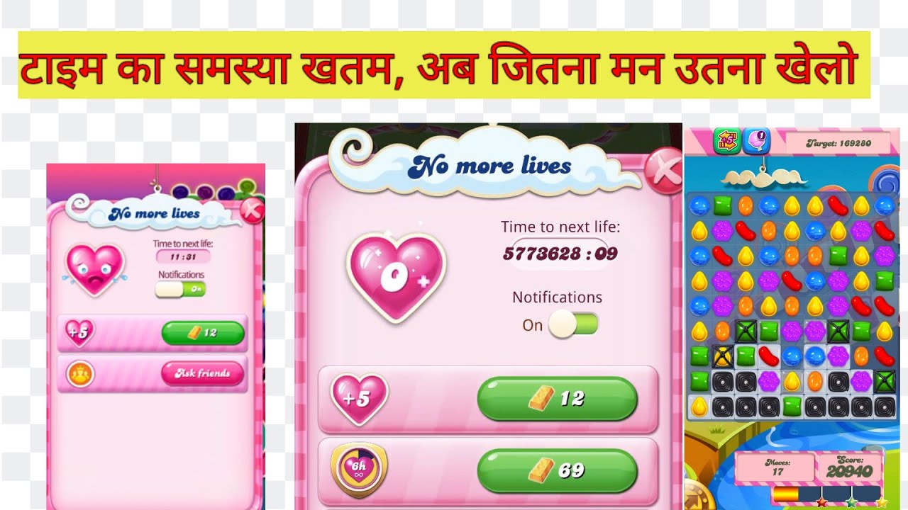 Candy crush ka timing thik kre, Candy crush ka time khud badle, #video ...