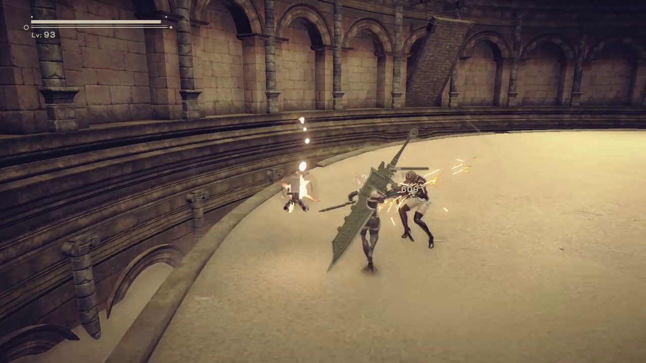 NieR:Automata [Debug mode A2 vs 2B army] - YouTube