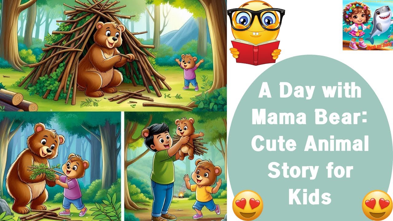 A Day with Mama Bear | Cute Animal Story for Kids | Fun Forest Story ...