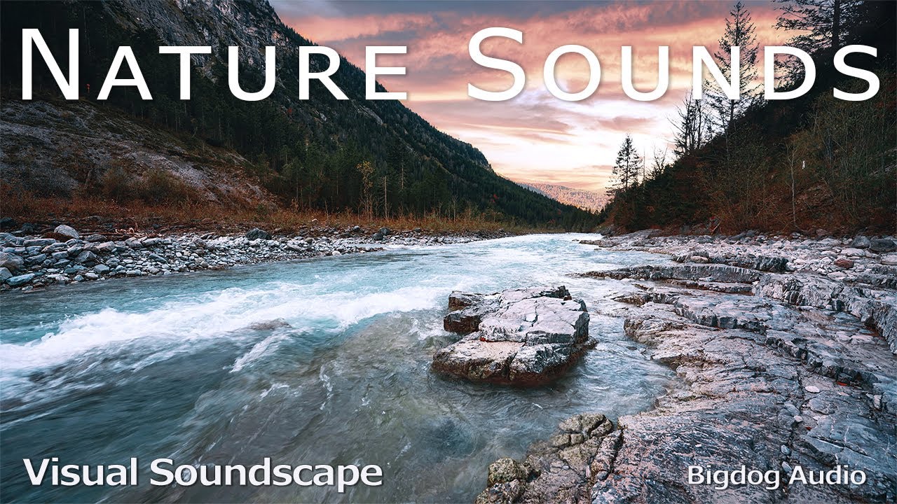 Water & Nature Sounds | RELAXING SOUNDS | Visual Soundscape | 4K - YouTube