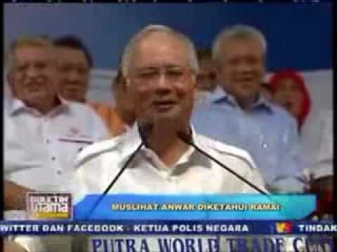 Najib brushed aside the effect of tear gas.