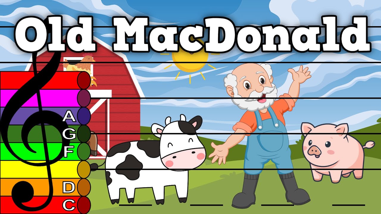 Old MacDonald (New Version) - Treble Clef Boomwhacker Play Along - YouTube