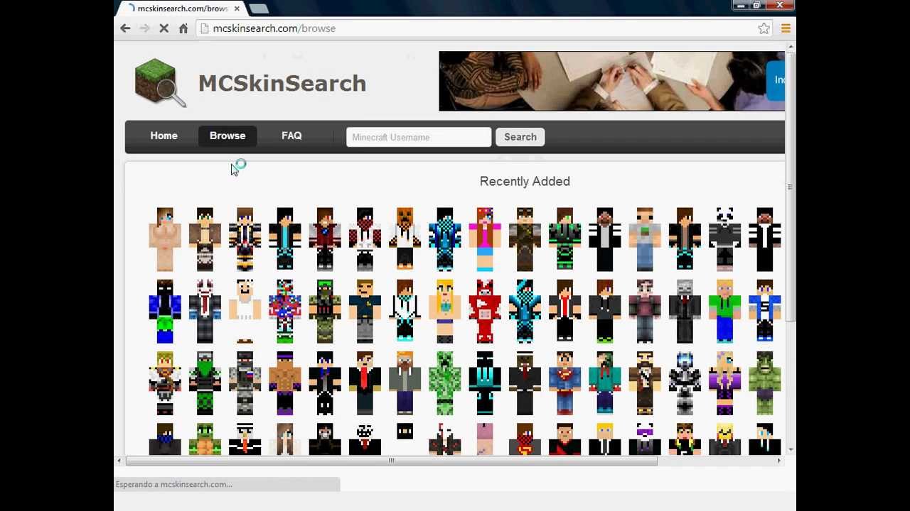 Como ponerse un skin en minecraft - YouTube
