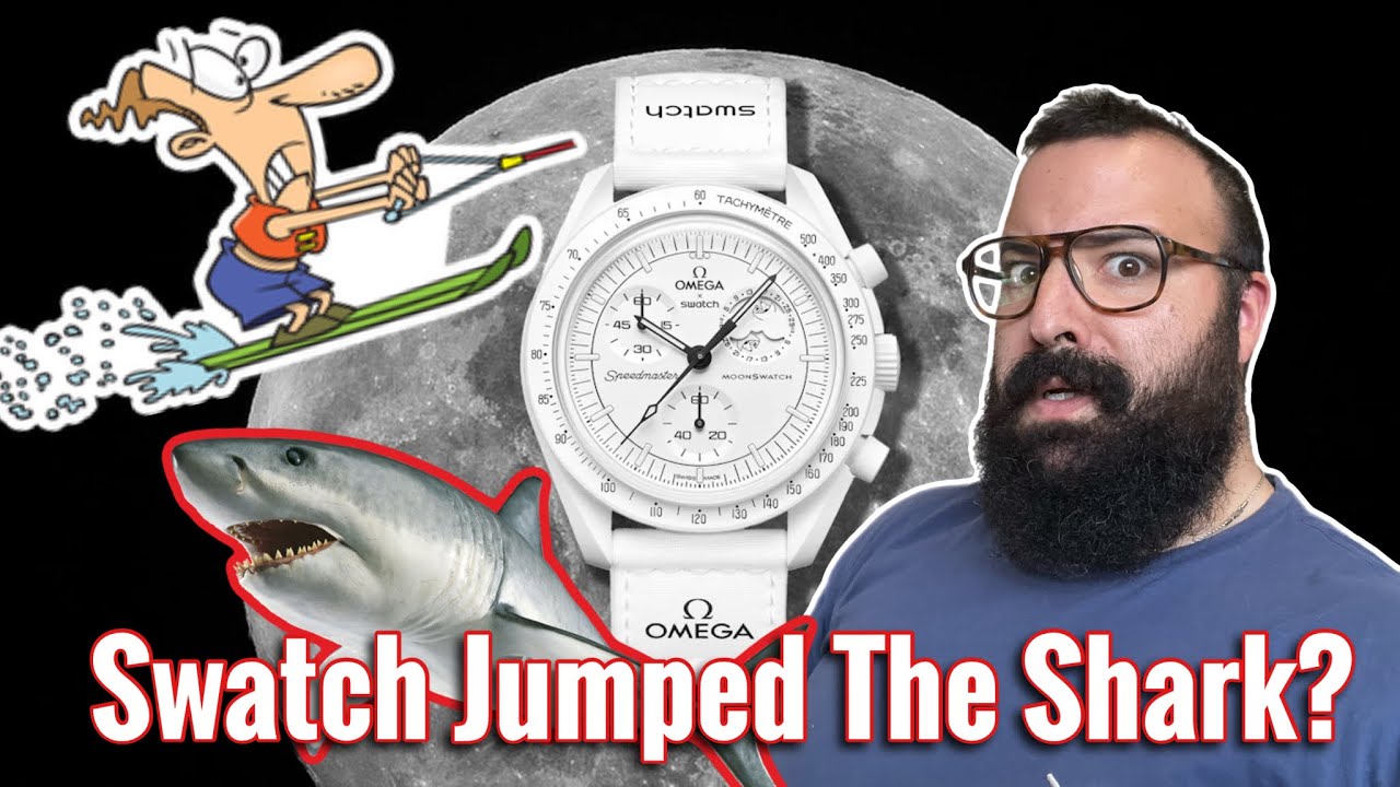 Jumped the Shark? Omega's New Moon Swatch with Snoopy Review - YouTube