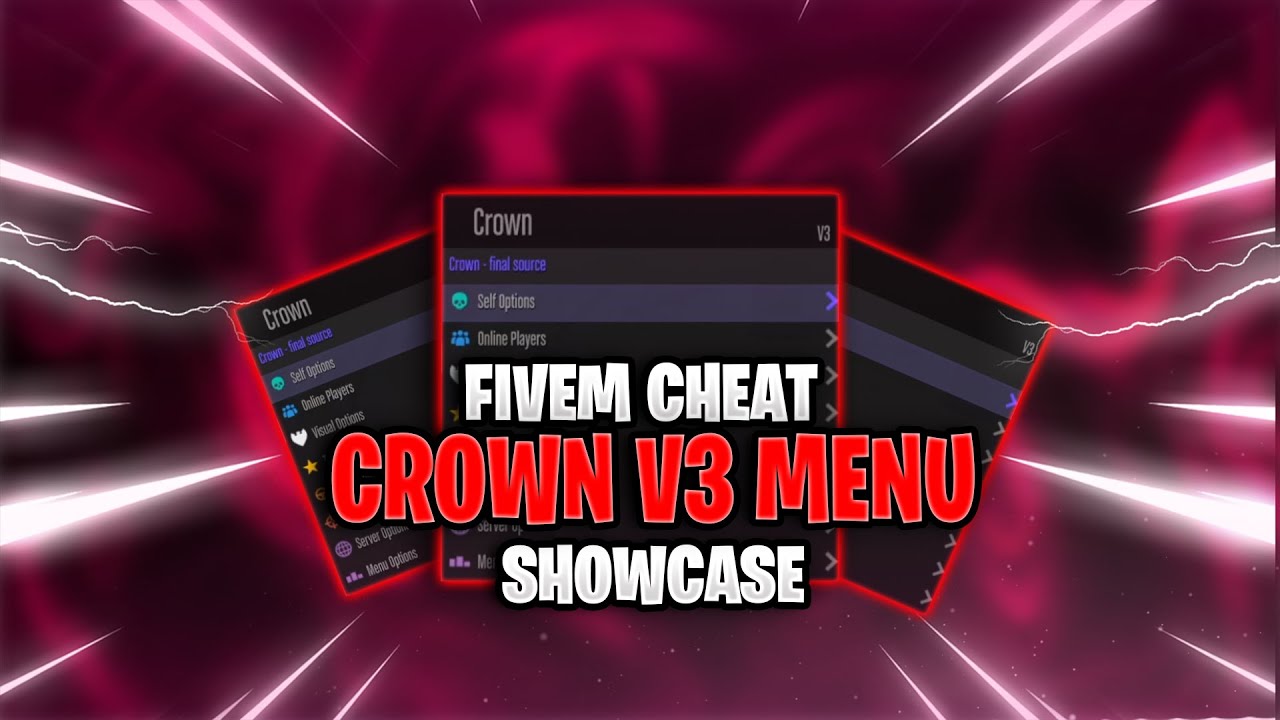 FiveM Hack | Crown V3 Menu | Money Cheat | Spawn Items, Weapons & Troll ...