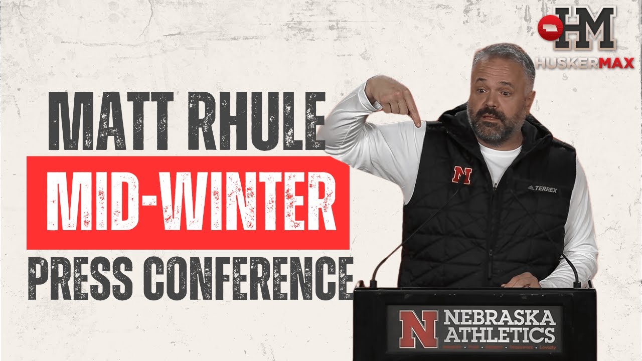 Nebraska Football Coach Matt Rhule - Mid-Winter Press Conference - YouTube