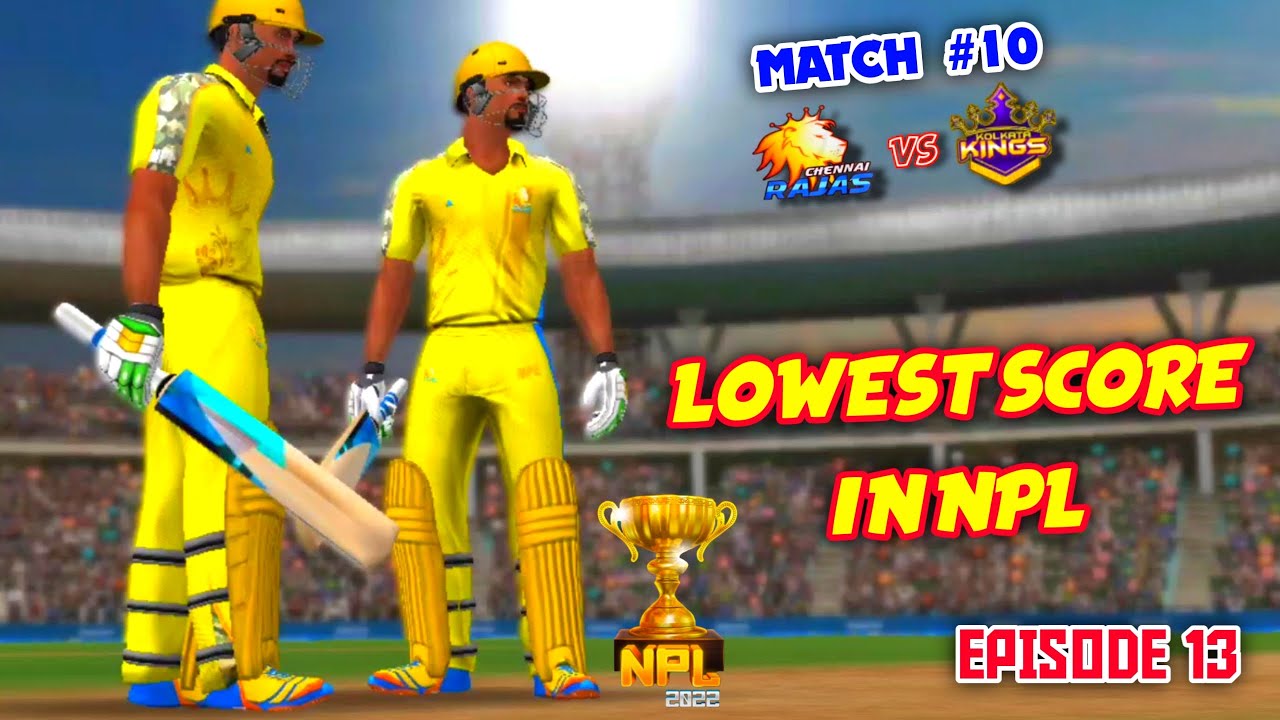 LOWEST SCORE IN NPL 😬 WCC3 NPL 2022 EP 13 - YouTube