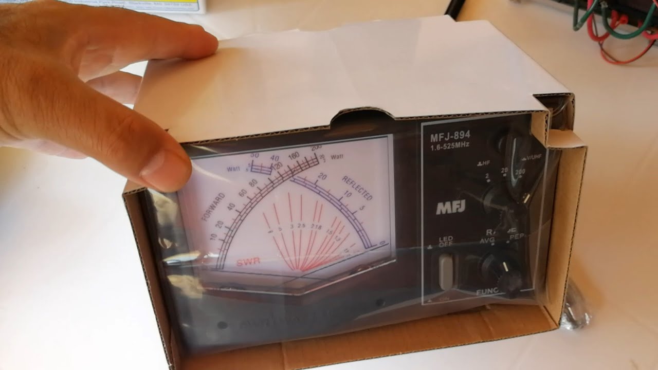 #0388 MFJ-894 Medidor de ROE SWR gigante de agujas cruzadas, con ...