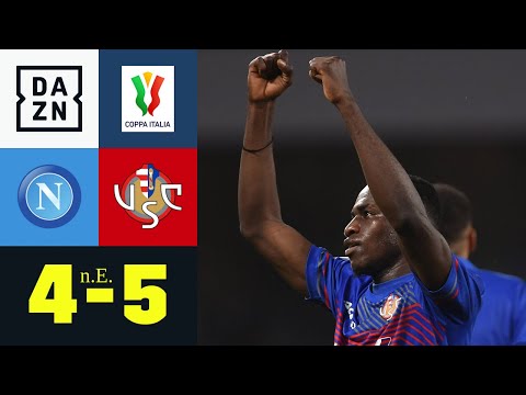 Elfmeter-Krimi! Cremonese schafft Sensation: Neapel - Cremonese 4:5 n.E. | Coppa Italia | DAZN