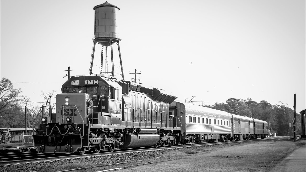 Bowline Geo Train Chase! CSX ET23 leads W001-19 across the Thomasville ...