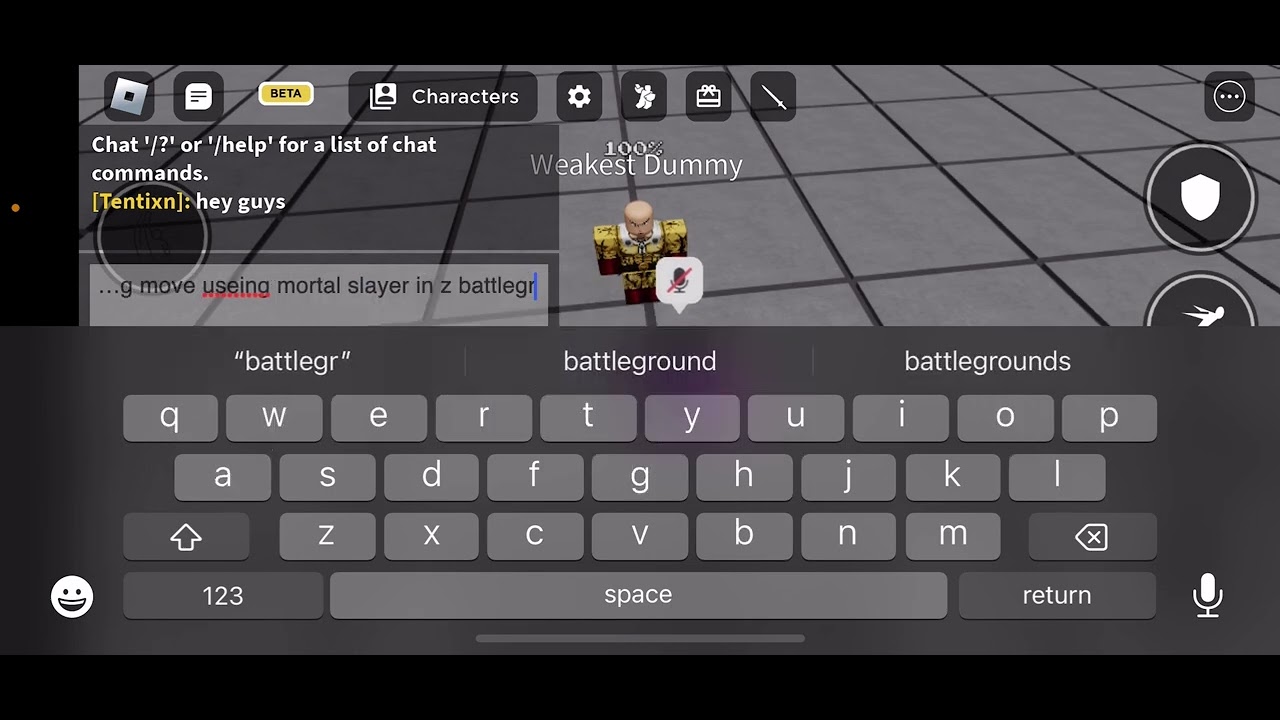 (First Vid) How to do drag move using mortal slayer in Z Battlegrounds ...