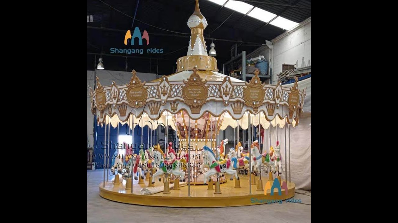 Carousel structure from shangang rides - YouTube