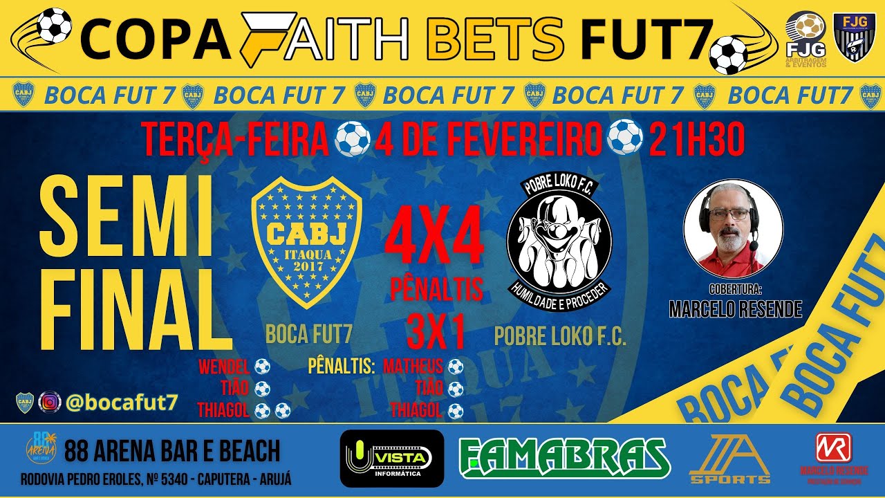 BOCA FUT 7 VS POBRE LOKO - MELHORES MOMENTOS - YouTube