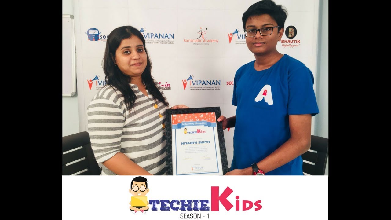 Techie Kids Season - 1 | Interview with Hitarth Sheth | iVIPANAN - YouTube