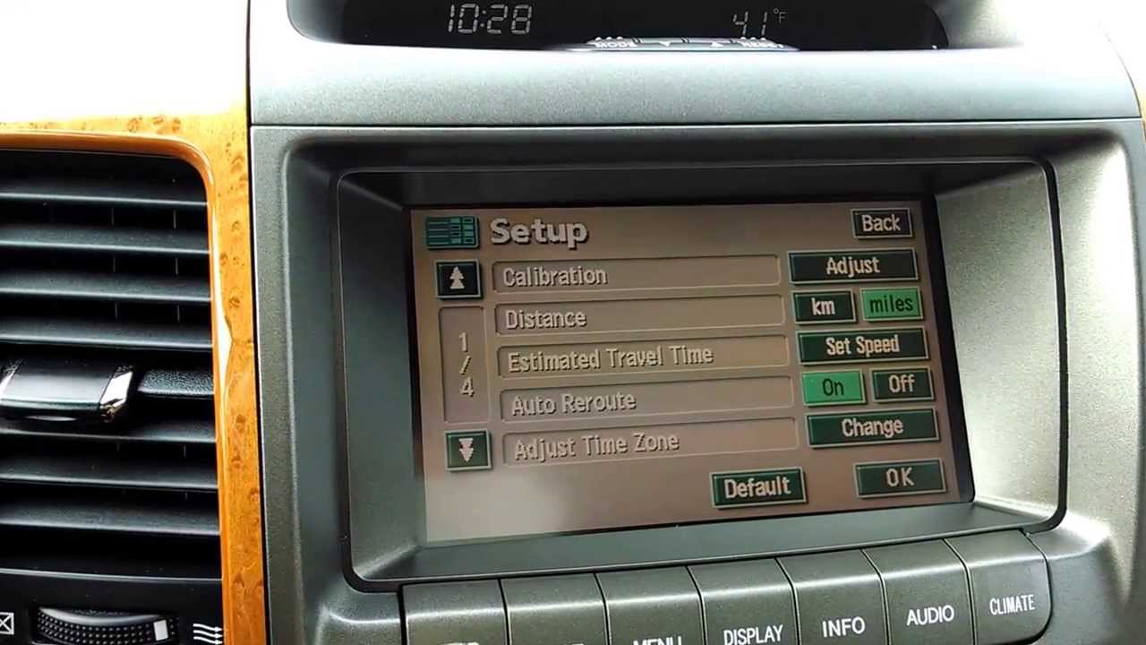 Lexus GX470 - Navigation - Menu Explanation - YouTube
