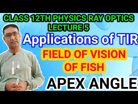 |Class 12th|Physics Ray Optics L5|Applications of TIR|Field of vision ...