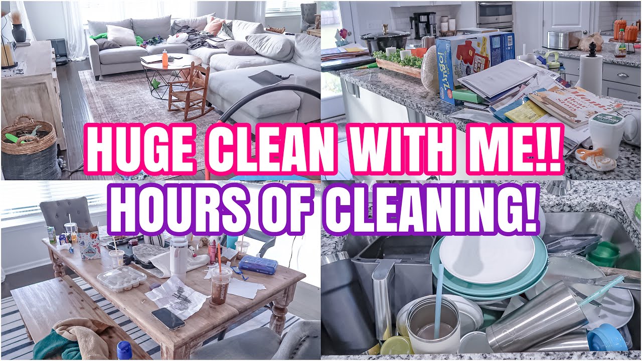 HUGE!! CLEAN WITH ME | EXTREME CLEANING MOTIVATION | MESSY HOUSE ...