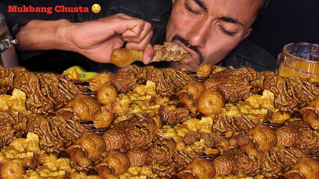 MUKBANG WITH RECIPE : BIHAR POPULAR DISH MUTTON CHUSTA | MUTTON CHAP ...