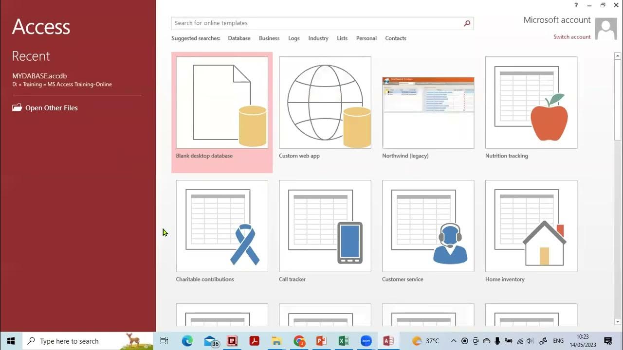 MS Access Part 3 2 Form Design Database Settings - YouTube