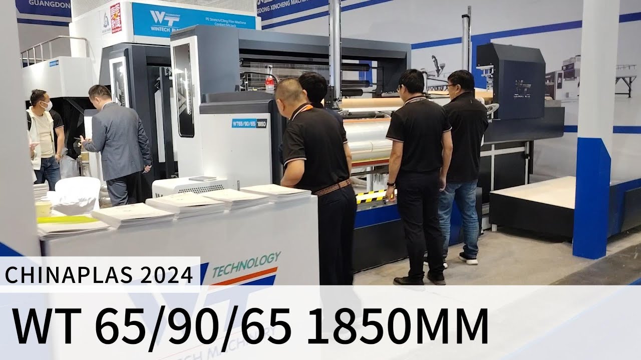 Wintech Fully Automatic 1.5m PE Stretch Cling Film machine,50KG Big ...