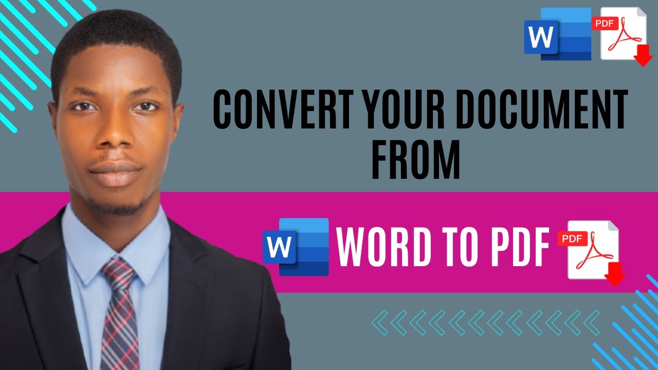 How to convert an MS Office Word document to PDF - YouTube