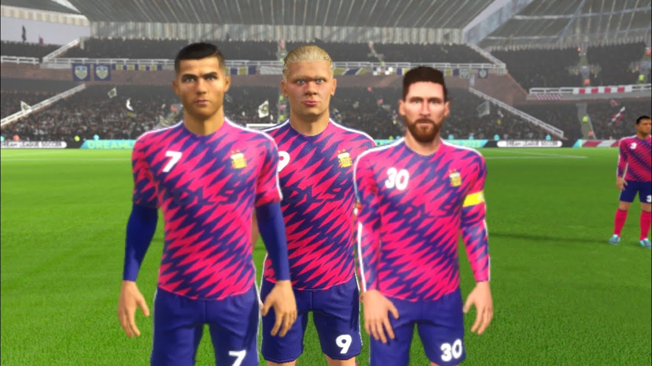 DLS 23 New Player Face Ft Messi,Ronaldo, Mbappe,Haaland... 🔥 - YouTube