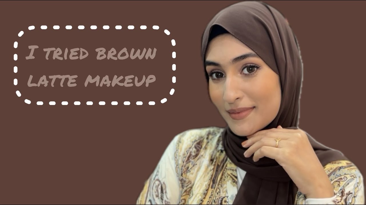 I tried viral brown latte makeup 😍 #makeup #tutorial #latte #malayalam ...