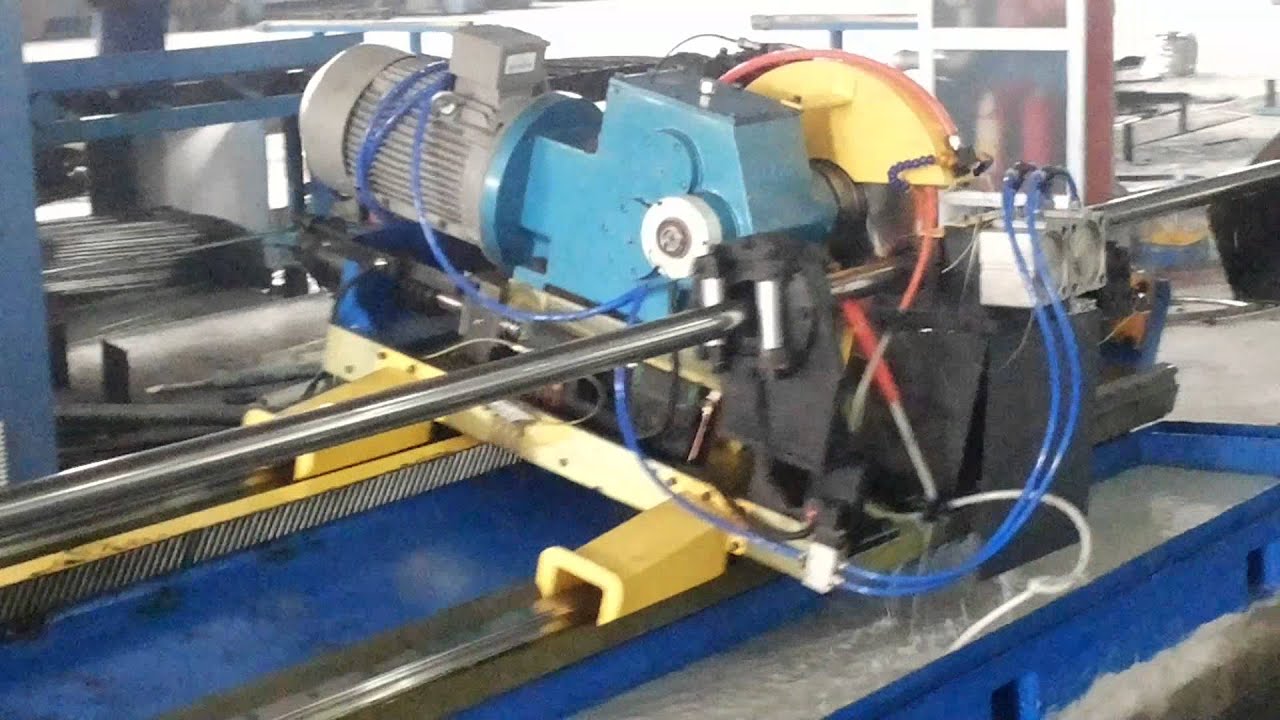 【China】Tube mill flying cut off unit - YouTube