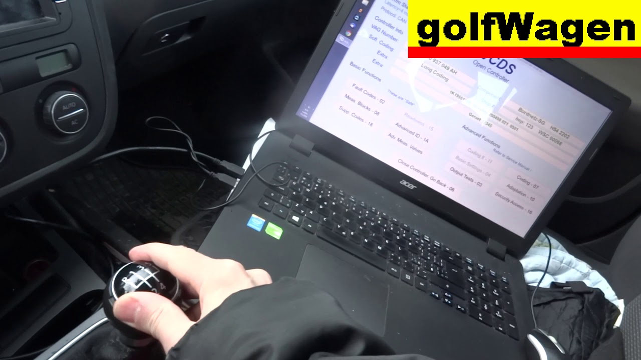 VW Golf 5 how to deactivate automatic rear wiper when the reverse gear ...