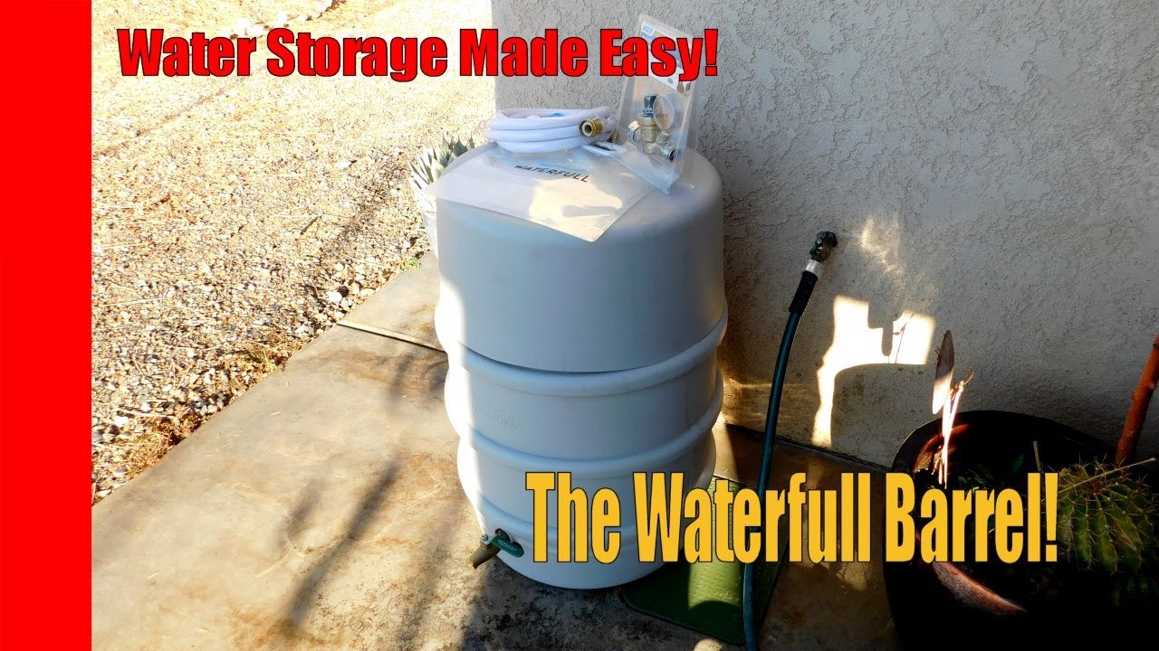Emergency Home Water Storage Made Easy: The Waterfull Barrel! - YouTube