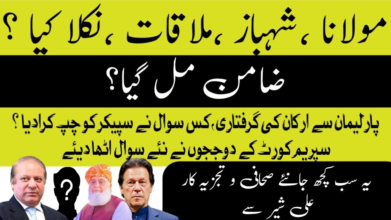 Fazal ,shahbaz meeting outcome ?speakers conf what were tough questions ...