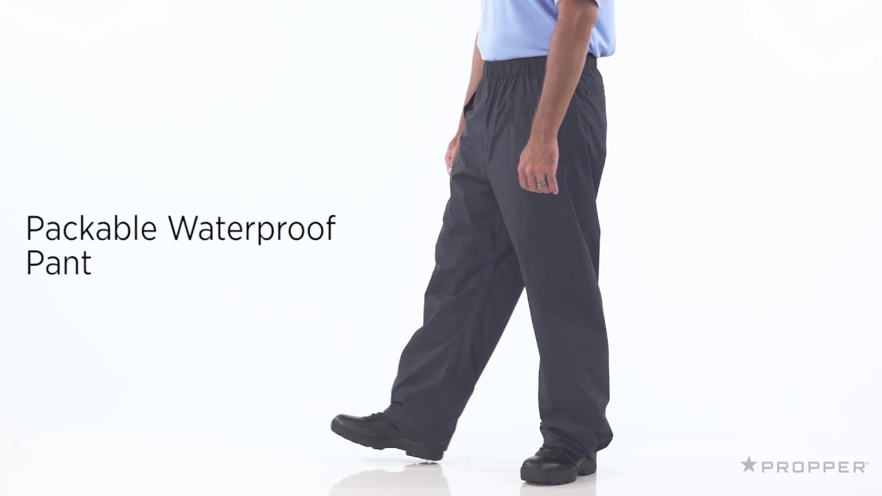Packable Waterproof Rain Pant - YouTube