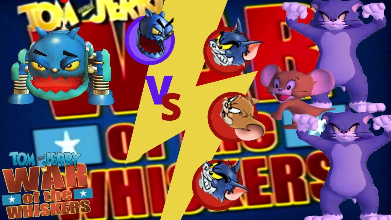 Tom and Jerry War of the Whiskers | Robot Cat VS Tom & Jerry & Tom ...
